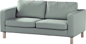 Potah na pohovku IKEA Karlstad 2-místná, nerozkládací, krátký barva zelená látka pletený vzor
