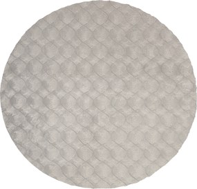 Obsession, Kusový koberec Diamond Cut 800 Grey kruh, 200x200 (průměr) kruh, šedá, ložnice