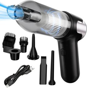 Verk Group Akumulátorový vysavač 120w turbo pro auto sada trysek foukač
