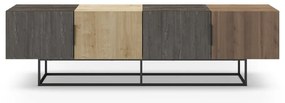 TV stolek v dekoru dubu v přírodní barvě 200x55 cm Titan – Marckeric