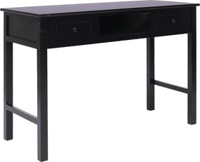 Psací stůl černý 110 x 45 x 76 cm dřevo 284158