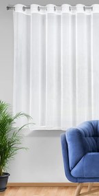 ZÁCLONA NA KROUŽCÍCH MIREA 350X150 CM BÍLÁ