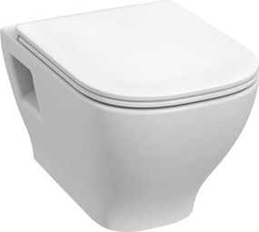 JIKA Deep Závěsné WC se sedátkem Rimless, 34,5 × 36 × 51 cm, bez splachovacího kruhu