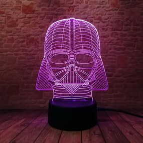 3D LED Lampička Darth Vader Star Wars