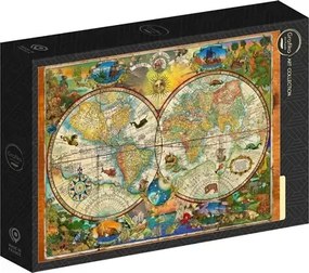 GRAFIKA Puzzle Mapa tvorů Země / 1000 dílků / 69 x 47,8 cm