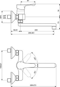 Ideal Standard Alpha - Dřezová baterie | chrom