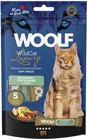 WOOLF Snack WOOLF WildCat Cream Luxury Octopus&Cuttlefish 5x14g