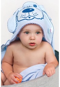 NEW BABY dětská froté osuška PEJSEK 80x80 cm modrá