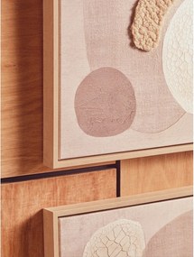3D obrazy v sadě 2 ks s rámem/na plátně 40x40 cm Astratto – Premier Housewares