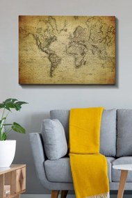 Obraz MAP OF THE CONTINENTS 70 x 100 cm