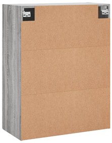 Nástěnné skříňky 2 ks šedé sonoma 69,5 x 34 x 90 cm,  3195649