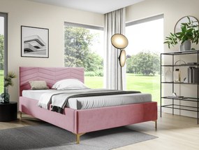Eka Čalouněná postel ANNA+ 90x200 cm Barva látky Trinity: Černá (Trinity 2316), Úložný prostor: S dřevěným rámem úložného prostoru
