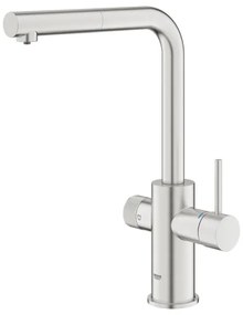 GROHE 30601DC0 - Dřezová baterie BLUE PURE s výsuvnou koncovkou nerez
