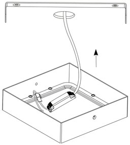Eglo 97268 - LED Stropní svítidlo FUEVA 1 1xLED/25W/230V bílá hranatý 4000K