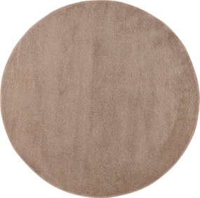 XXXLutz TKANÝ KOBEREC, 120 cm béžová - Kulaté koberce - 003580050683