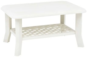 vidaXL Konferenční stolek bílý 90 x 60 x 46 cm plast