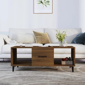 vidaXL Konferenční stolek 102x50x40 cm kompozitní dřevo [812699] Barva: hnědý dub