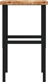 Pracovní stůl 80 x 60 x (73–99,5) cm masivní akácie obdélníkový 3309692