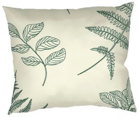 Dadka Povlak na polštář flanel Kapradí banán  50x70 cm