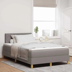 Postel s boxspringem s polštářem Taupe 120 x 190 cm textil 3338983
