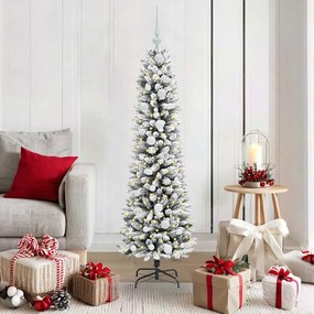 Umělý vánoční stromeček Bílá 150 cm PVC, kov a plast 3396096