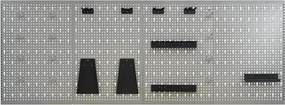 Nástěnné děrované panely 4 ks 40 x 58 cm ocel 145352
