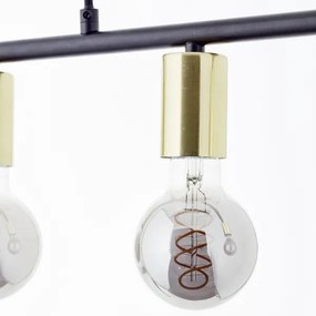 Brilliant - Lustr na lanku KERRY 5xE27/40W/230V černá/mosaz