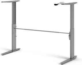 FALCO Výškově nastavitelný psací stůl Office 80400/382 dub sonoma/silver grey