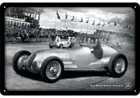 Postershop Plechová cedule: Mercedes-Benz Silver Arrow Racing - 20x30 cm