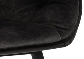 Designové židle Alarik šedá / hnědá