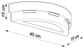 Sollux SL.0002 - Nástěnné svítidlo HELIOS 1xE27/60W/230V bílá