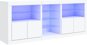 Příborník s LED osvětlením bílý 162 x 37 x 67 cm 3209030