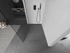 Mexen Kioto, sprchová zástěny typ Walk-In 100 x 200 cm, 8mm čiré sklo, grafitový profil, 800-100-101-66-00