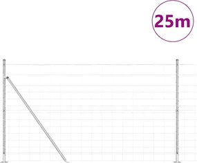 Svařovaná drátěná plotina s betonovou základnou 25 x 1,4 m 3351516