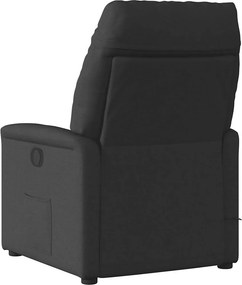 Elektrické polohovací křeslo černé textil 3303014