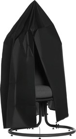 Voděodolný a větruodolný potah na závěsné křeslo Outsunny s zipem 210D Oxford pro závěsné křeslo a houpací síť Ø115 x 190H cm Černý | Aosom