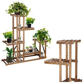 SPRINGOS Kaskádový stojan na květiny 95 cm, hnědý SPRINGOS PLANT 11 GA0176-XG