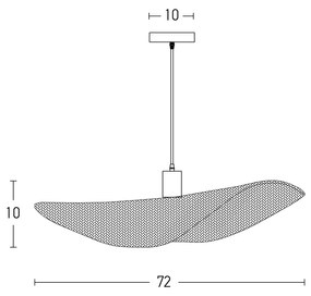 Zambelis 20241 závěsné svítidlo bambus, 1xE27, ø72cm