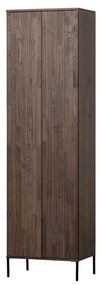 Hnědá šatní skříň v dekoru jasanu 60x210x42 cm Gravure – WOOOD