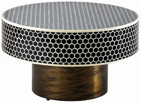 Designový konferenční stolek Xinavane 60 cm černo-bílý
