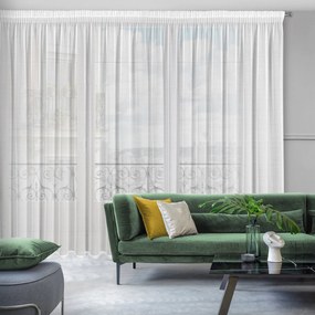 ZÁCLONA NA PÁSCE VANESA 350X270 CM BÍLÁ