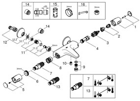 GROHE 1022162432 - Termostatická vanová baterie PRECISION TREND DN 15 černá