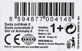SMĚR Plavací sada zvířátka do vany / 5 ks v síťce / od 12 měsíců