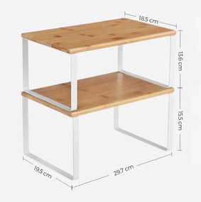 Set 4 kuchyňských polic KCS010N01