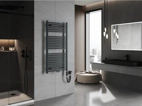 Mexen Ares, elektrické topné těleso 1200x600 mm + topná tyč 600 W, antracitová, W102-1200-600-2600-66
