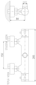 ARTTEC TERMO Sprchový set s termostatickou baterií BAT00277