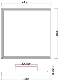 Globo 41595D2 - LED Stropní svítidlo CINDERELA LED/24W/230V 45cm 2700/4500/6500K