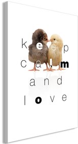 Obraz - Keep Calm and Love (1 Part) Vertical