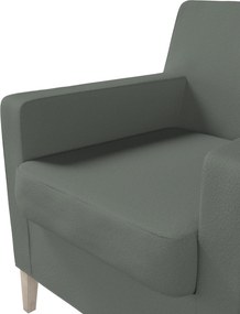 Potah na křeslo IKEA Karlstad barva zelená látka pletený vzor