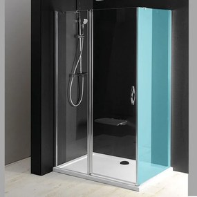 Gelco, ONE sprchové dveře s pevnou částí 800 mm, čiré sklo, GO4880